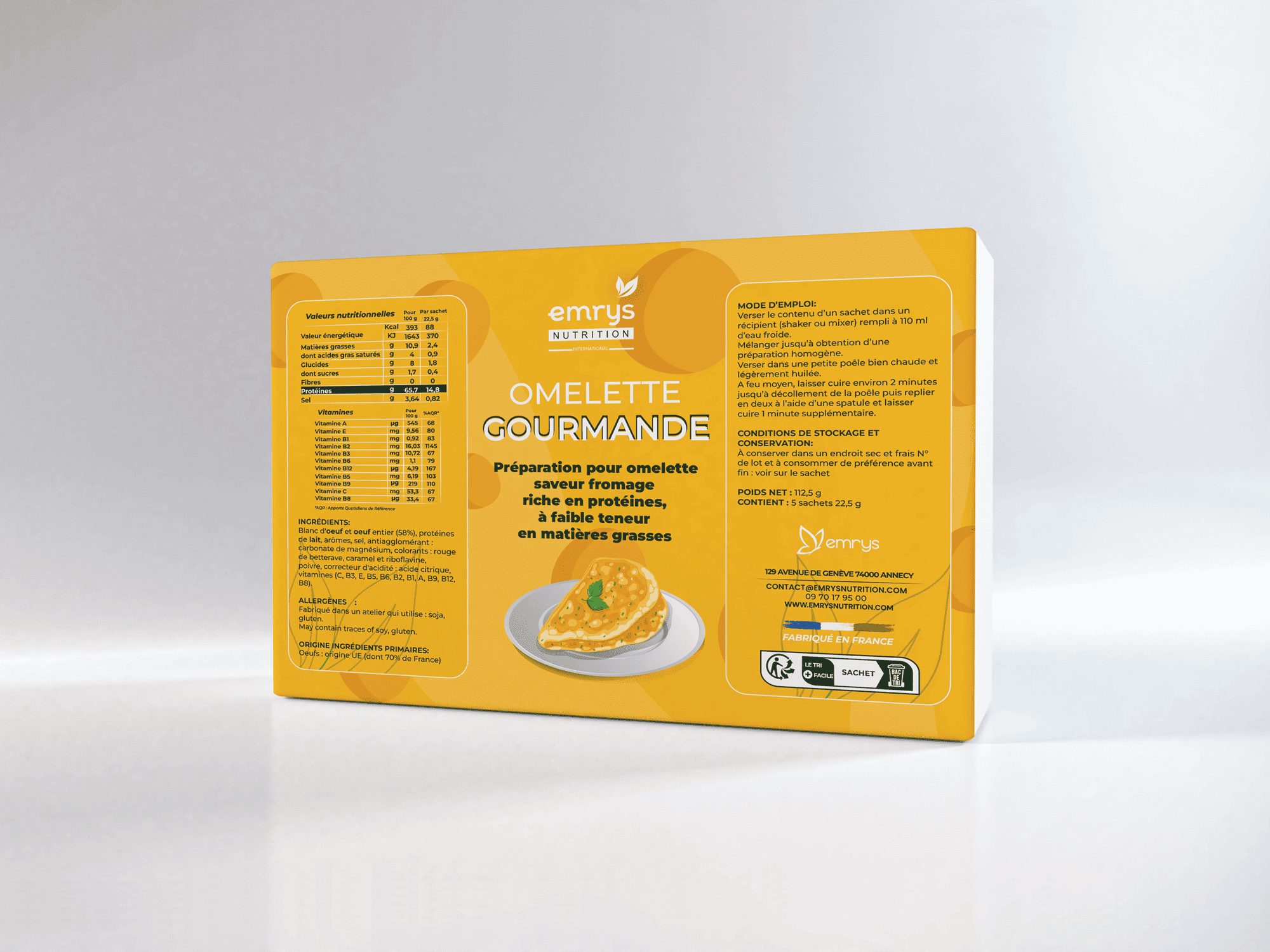 OMELETTES GOURMANDES (BOX DE 5 SACHETS)